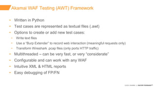 Testing web application firewalls (waf) accuracy | PPT