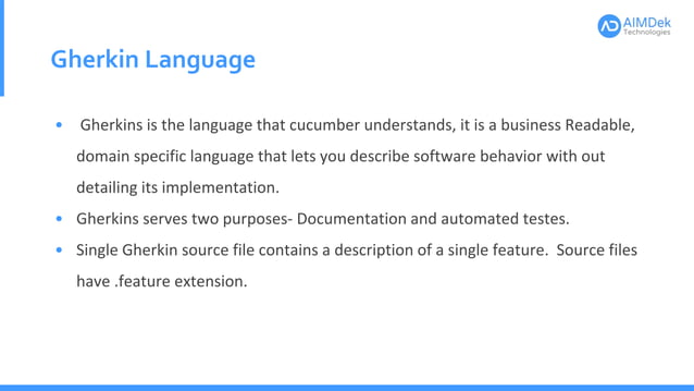 Testing With Cucumber Testing Framework Ppt