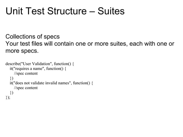 Intro To Testing Javascript With Jasmine Ppt 9527