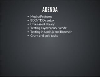 Unit testing with mocha | PPT