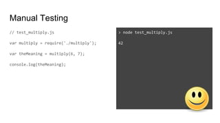 Testing with Express, Mocha & Chai | PPT