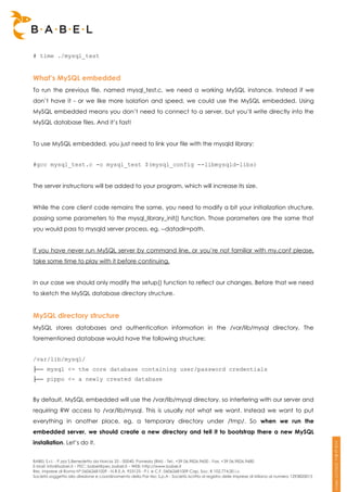 Testing with MySQL embedded | PDF | Databases | Computer Software and ...