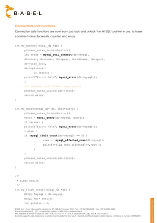 Testing with MySQL embedded | PDF
