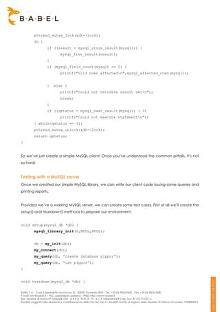 Testing with MySQL embedded | PDF | Databases | Computer Software and ...