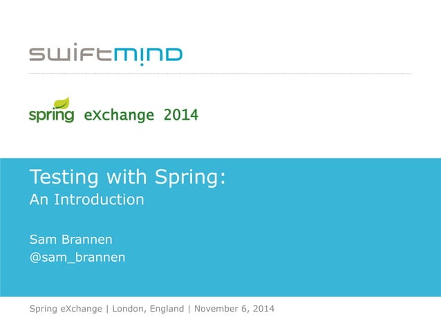 Testing with Spring: An Introduction | PDF