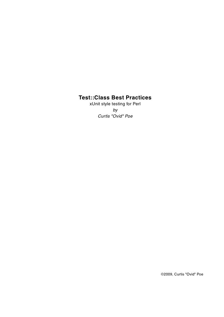 Testing With Test Class