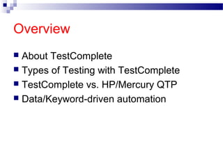 Testing with test_complete | PPT
