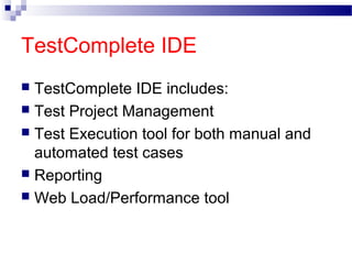 Testing with test_complete | PPT