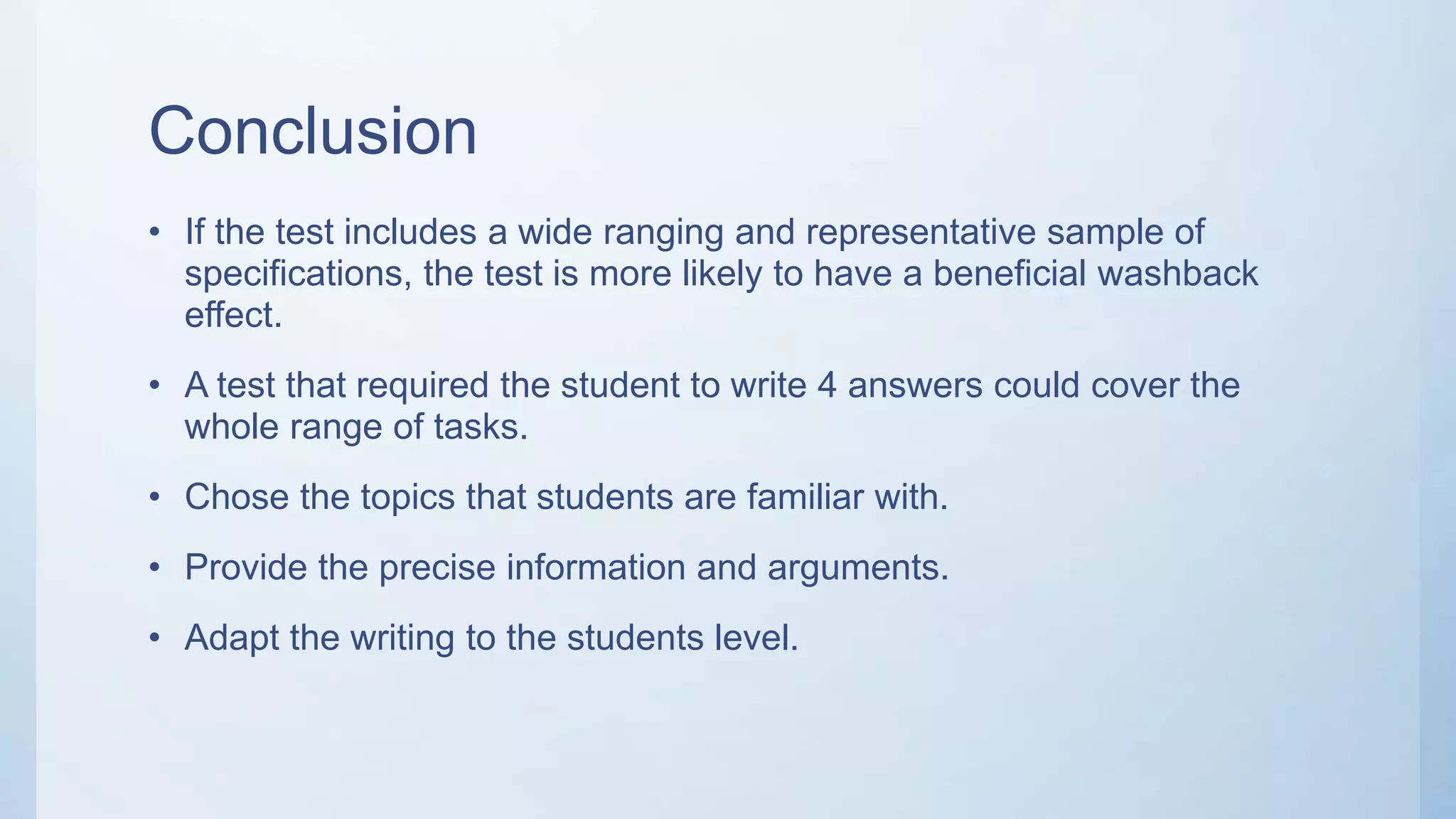 Testing writing | PPTX