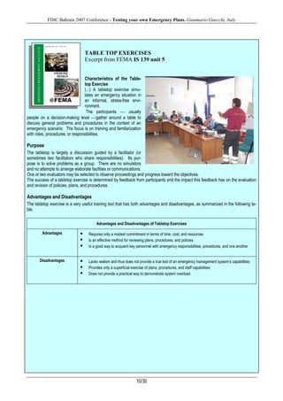 Testing Your Own Emergency Plans | PDF