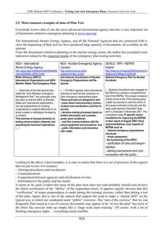 Testing Your Own Emergency Plans | PDF