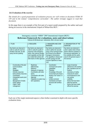Testing Your Own Emergency Plans | PDF