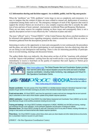 Testing Your Own Emergency Plans | PDF