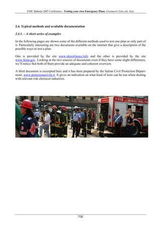 Testing Your Own Emergency Plans | PDF