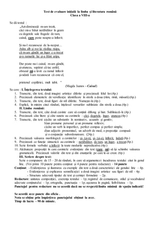 Test initial Clasa a 8-a.doc