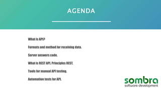 Test in Rest. API testing with the help of Rest Assured. | PPTX