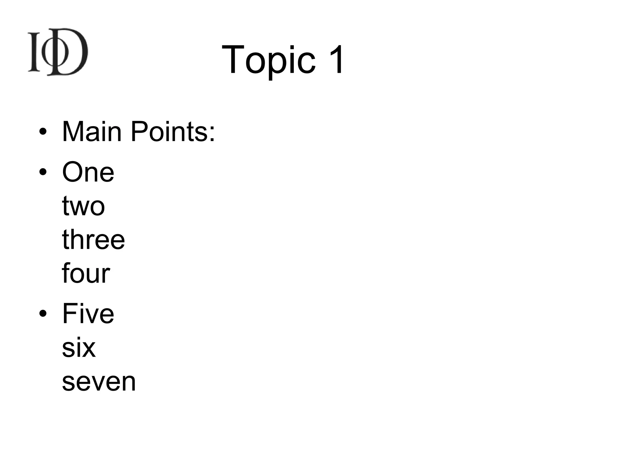 IoD Student Presentation | PPTX