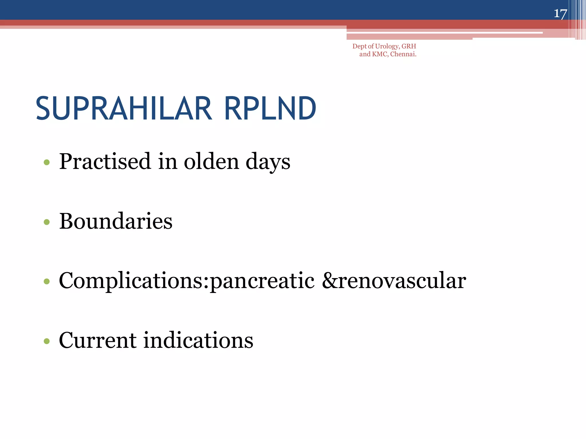 Testis carcinoma- management- lymphatic drainage and rplnd | PDF