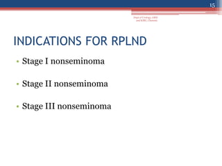 Testis carcinoma- management- lymphatic drainage and rplnd | PDF