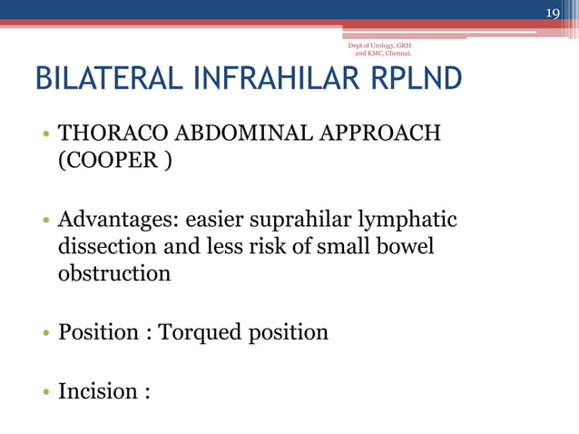 Testis carcinoma- management- lymphatic drainage and rplnd | PDF