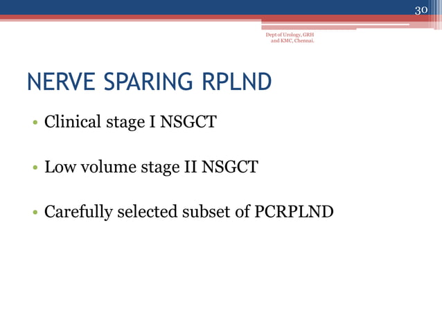 Testis carcinoma- management- lymphatic drainage and rplnd | PDF