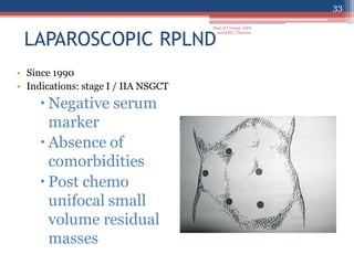 Testis carcinoma- management- lymphatic drainage and rplnd | PDF