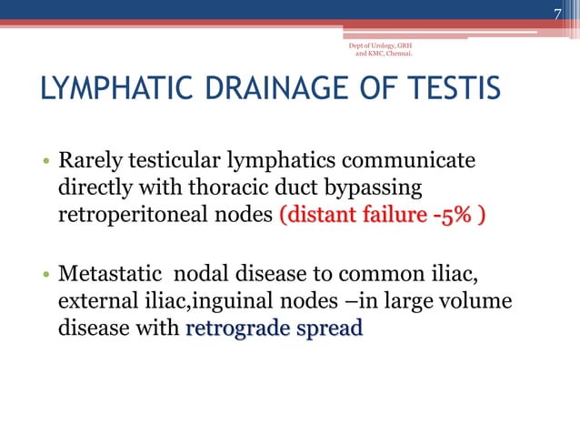 Testis carcinoma- management- lymphatic drainage and rplnd | PDF