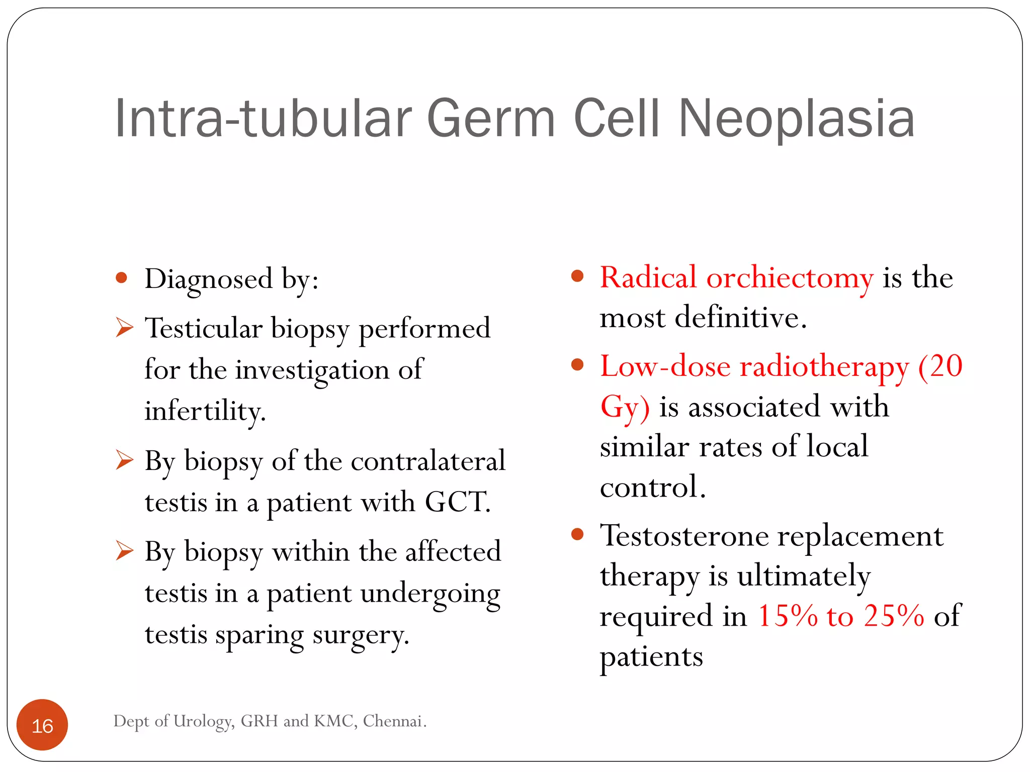 Testis carcinoma- management- seminoma | PDF