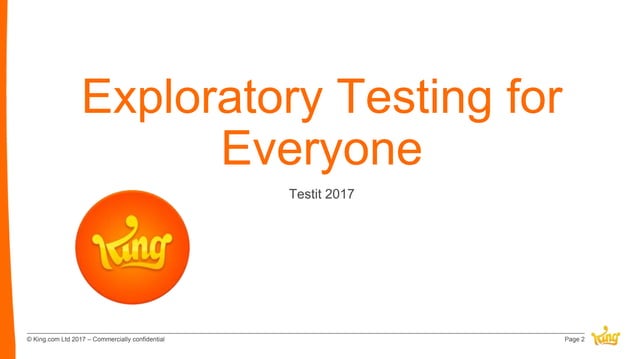 Testit 2017 - Exploratory Testing for Everyone | PPT