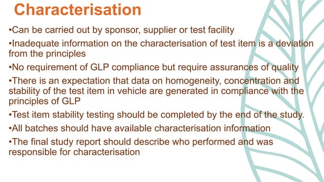 test item characterization.pptx | Science