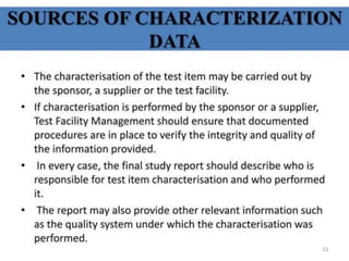 test Item Charecterization importance in Toxicology.pptx