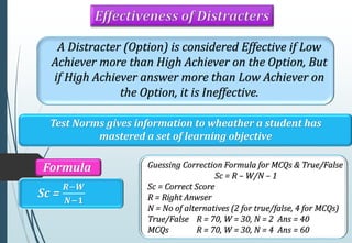 Test Items Based on their Discrimination Power.pptx | Standardized ...