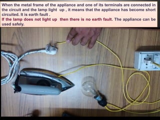 TEST LAMP circuit for repairing and checking electrical appliance ...
