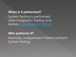 Test levels | PPT