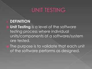 Test levels | PPT