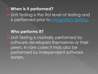 Test levels | PPTX