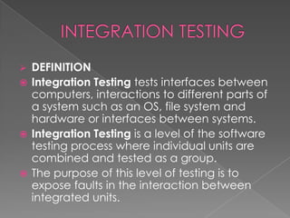 Test levels | PPTX