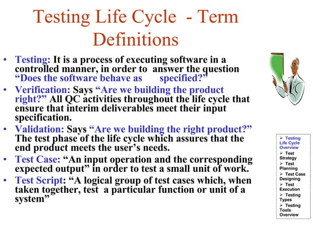 Test Life Cycle