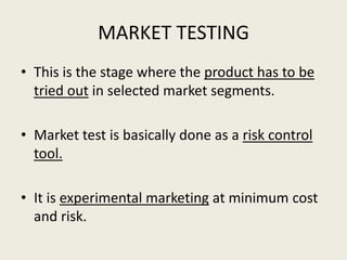 Test marketing techniques | PPTX