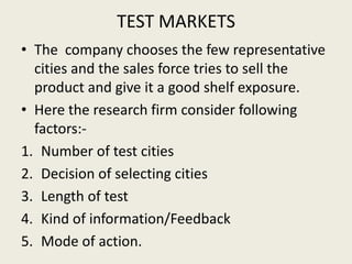 Test marketing techniques | PPTX