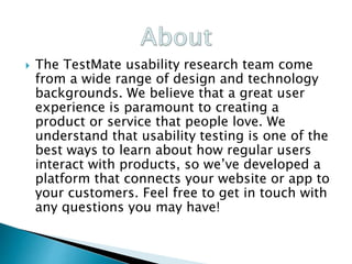Test mate | PPTX | Computing | Technology & Computing