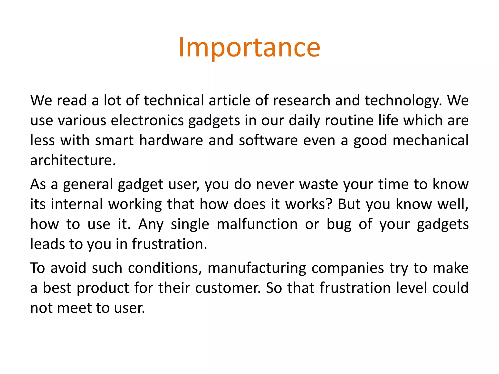 Test & measurement; importance of test and measurement in electronics ...