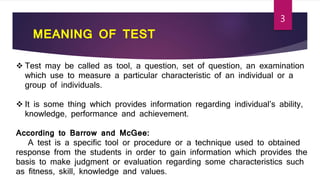 T - Test, Measurement and Evaluation | PPTX