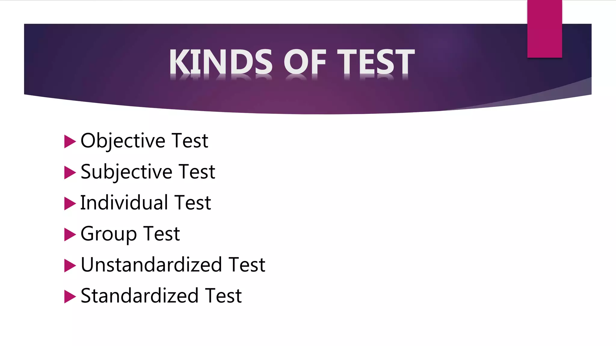 Test, measurement, assessment & evaluation | PPTX