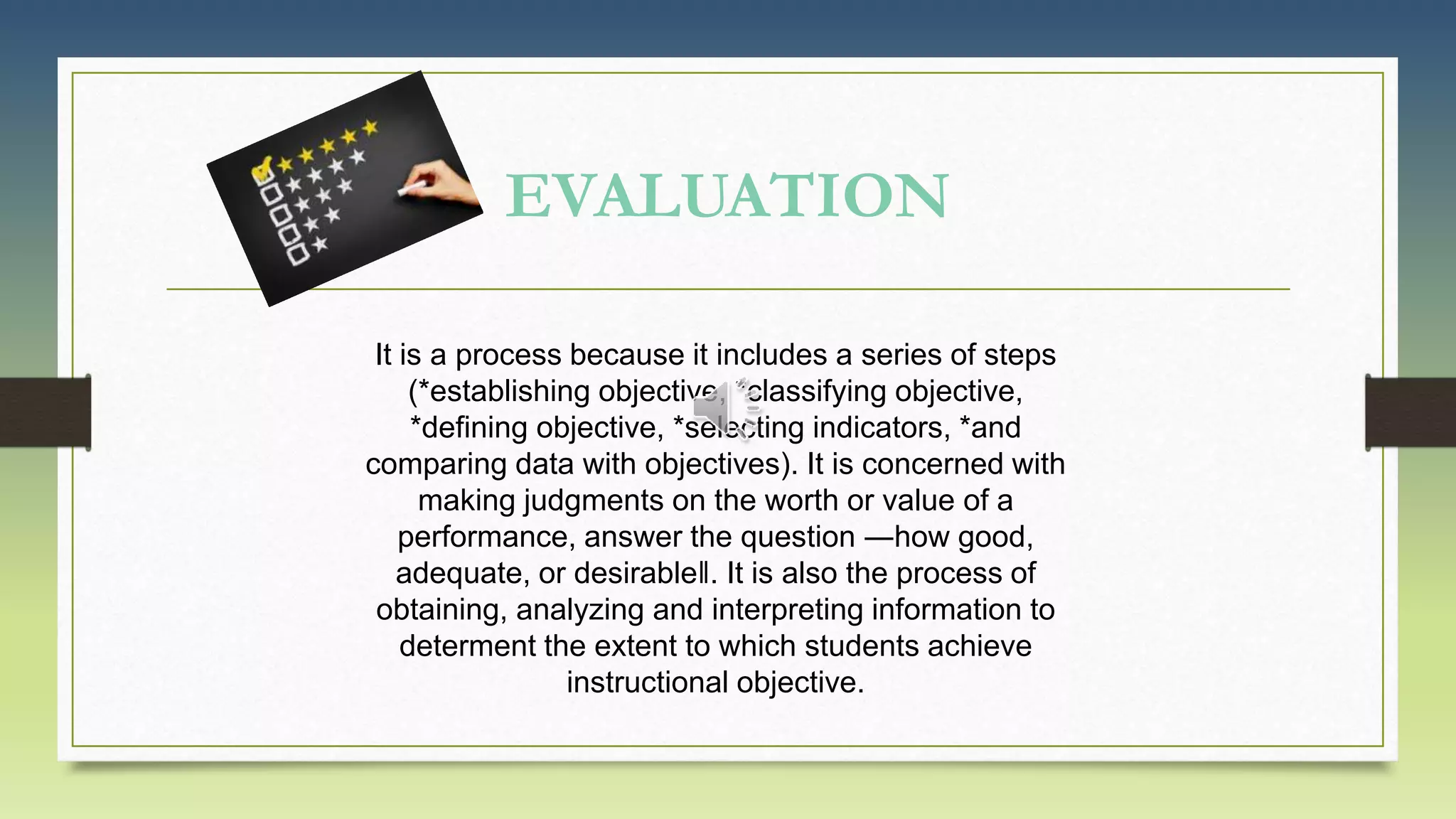 Test, measurement, assessment, evaluation and testing | PPTX