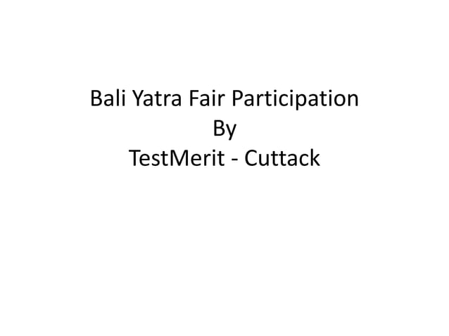 Test merit campaign | PPTX