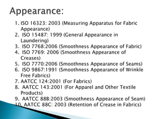 Test Methods for Textile Testing | PDF