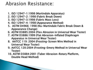 Test Methods for Textile Testing | PDF