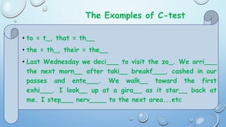 Test method of reading comprehension | PPTX | Standardized Testing ...