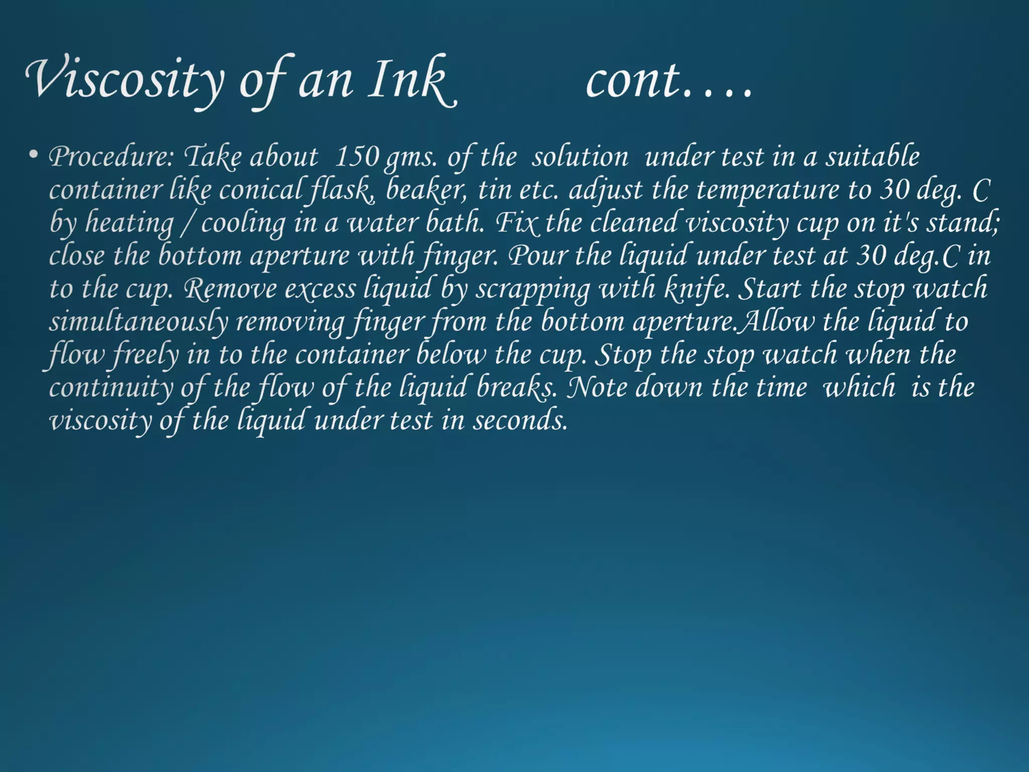 Test methods for ink testing | PPT